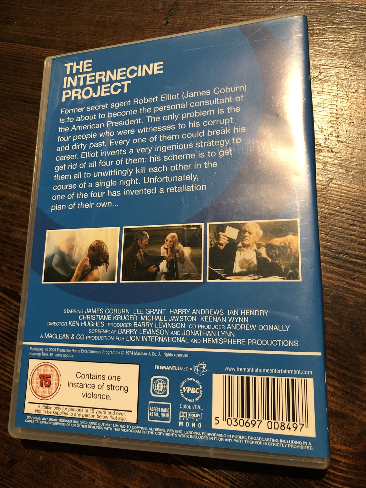 The Internecine Project DVD 1974film James Coburn,Lee ...