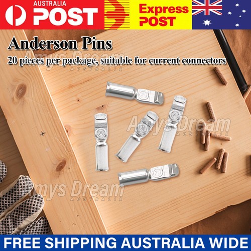 20x Anderson Plug Contacts Pins Copper Terminals 50AMP Connectors 6AWG ...