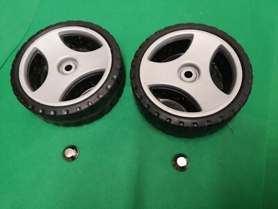 Bosch rotak 370 er Lawnmower front wheels x 2 Genuine part | eBay