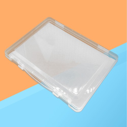 Plastic File Case Clear A4 File Document Organizer 32x23x4.5cm clear ...