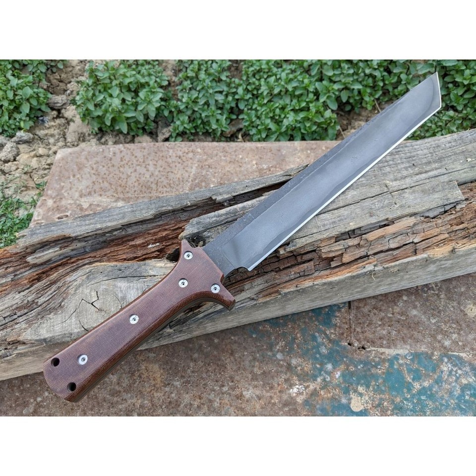 Custom Handmade Acid Washed Machete Machete Knife Full Hunting Carbon ...