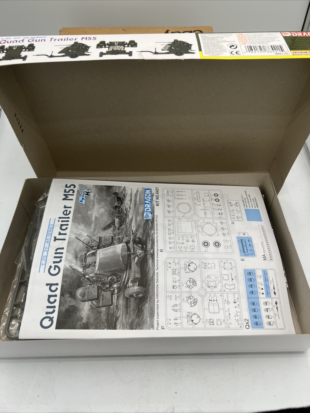 Dragon Models 1/35 Quad Gun Trailer M55 Smart Kit 6421 for sale online ...