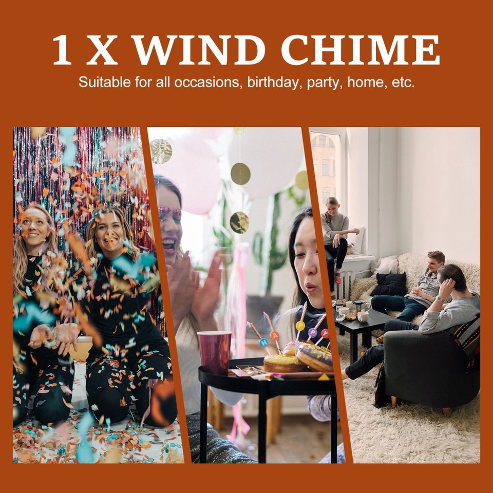 2pcs Iron Wind Chime Outdoor Lovely Birds Shape Wind Bell Home Hanging ...