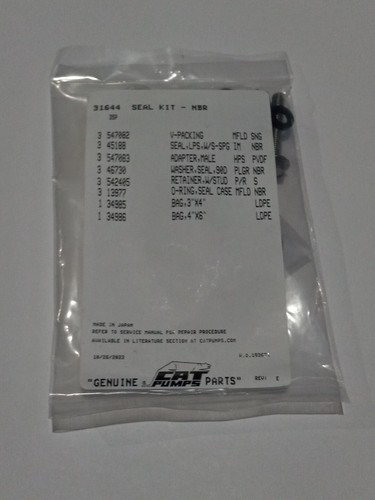 31644 SEAL KIT FOR CAT PUMPS 3SP30G - 3SP35G PRESSURE WASHER PUMPS | eBay