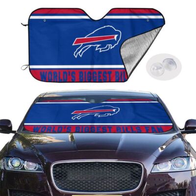 Buffalo Bills Car Windshield Sunshade "WORLD'S BIGGEST BILLS FAN" Car ...