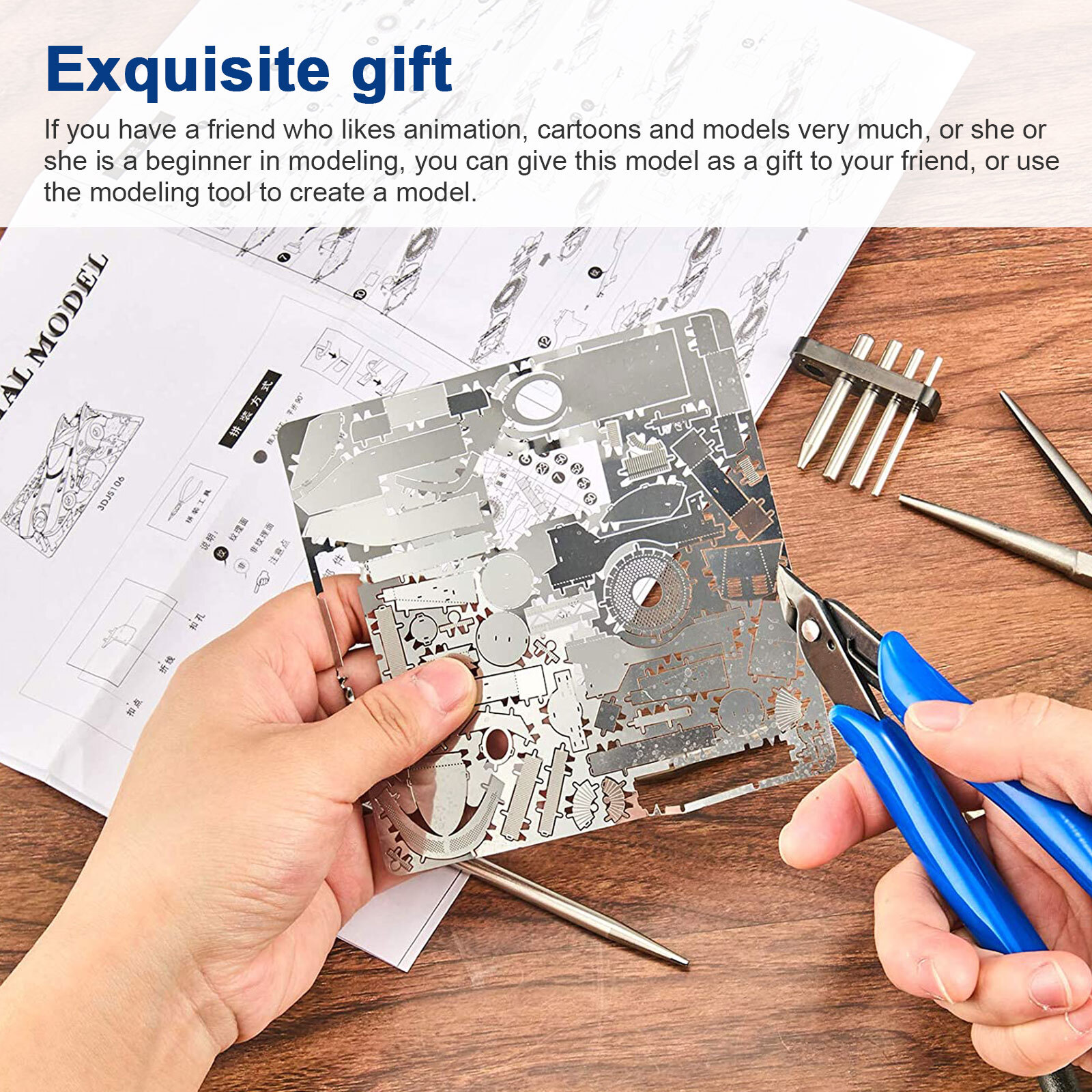 9Pcs Basic Modeler Tool Set Craft Hobby Model Car Building Fix Kit for ...