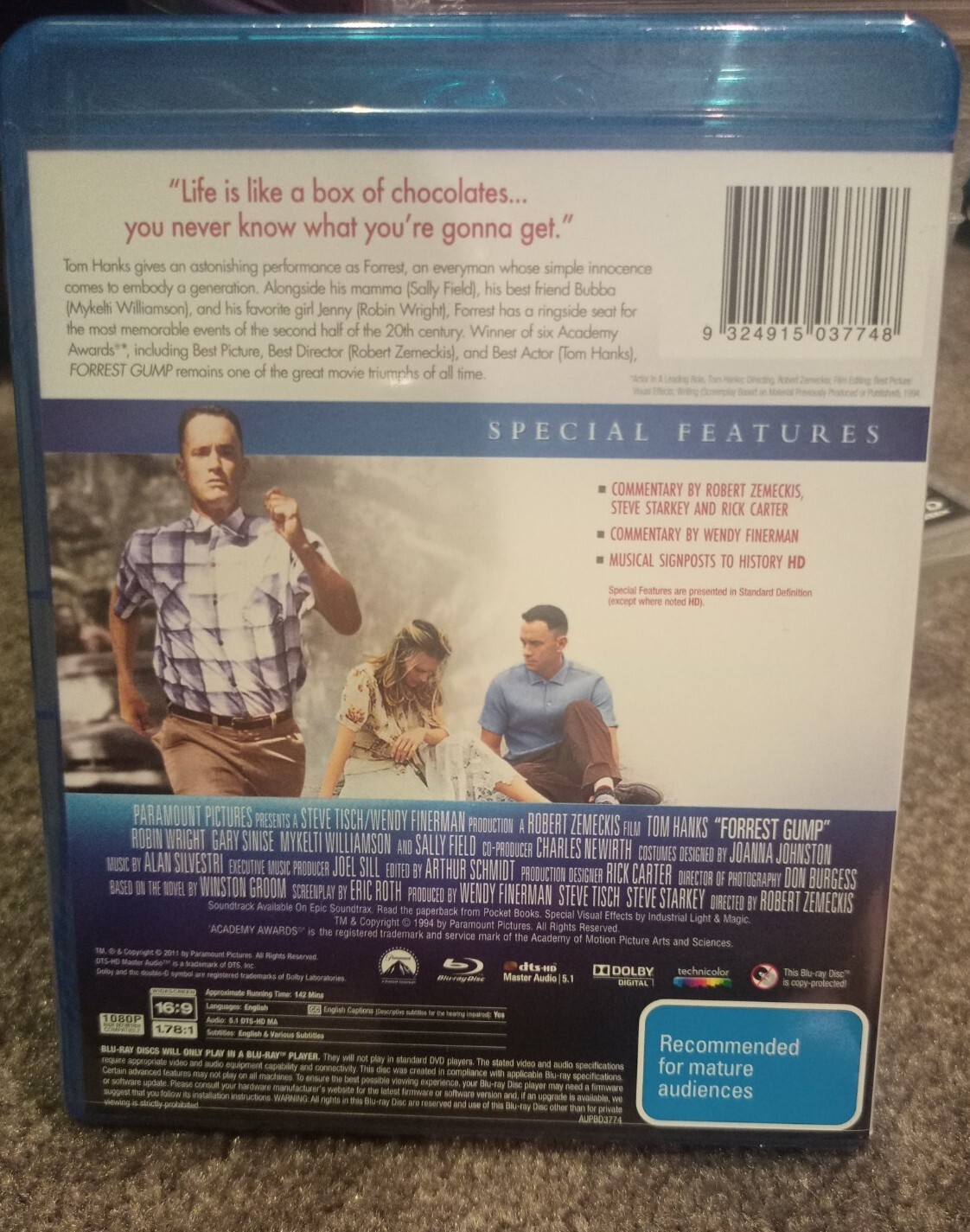 Forrest Gump (Blu-ray, 1994) 9324915037748 | eBay Australia