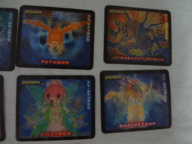 27x Digimon Digi FX 3D & 8 x Digi-Clix Card Tazos - Vintage Cards 2000s ...