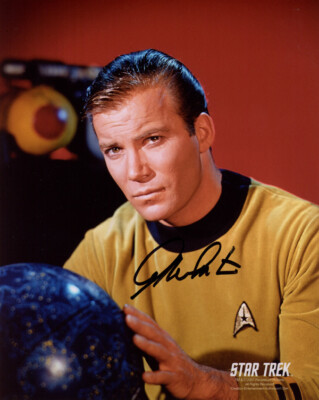 WILLIAM SHATNER SIGNED AUTOGRAPHED 8x10 PHOTO CAPTAIN KIRK STAR TREK ...