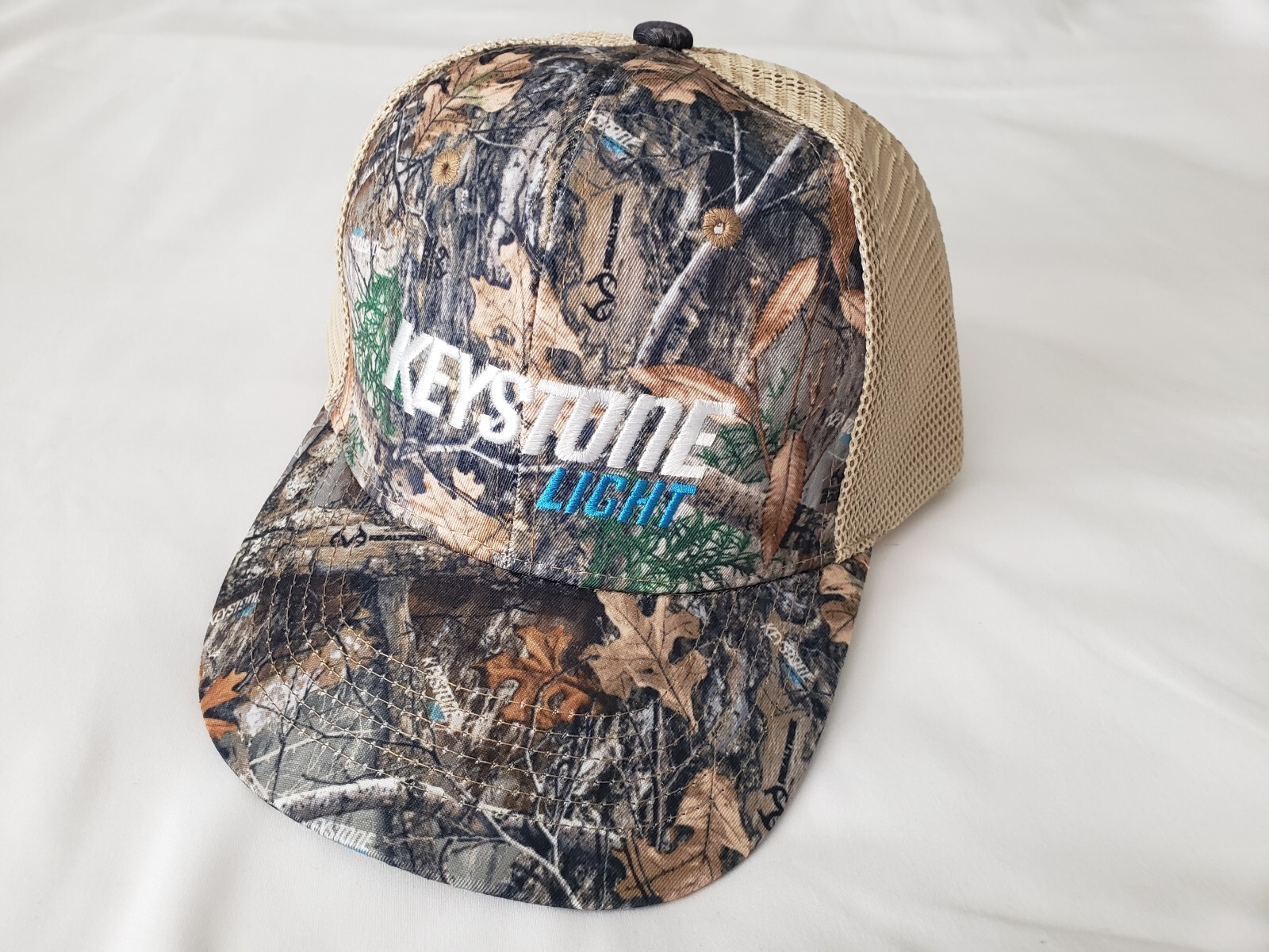 Keystone Light Realtree Camo Mesh Snapback Hat Cap Trucker Hunting ...