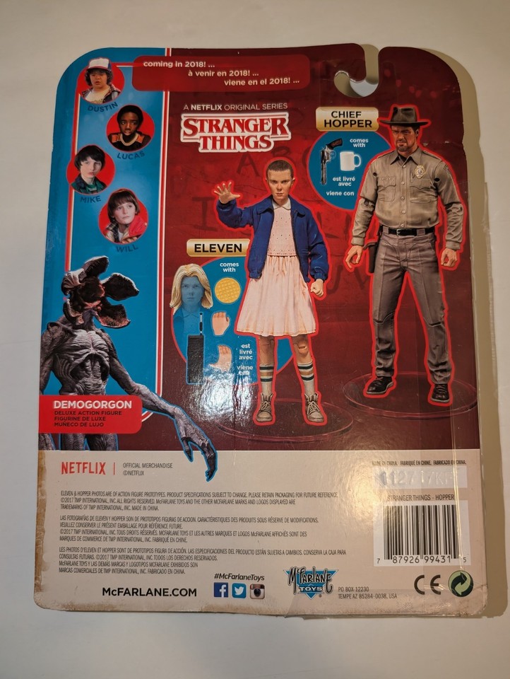 Stranger Things McFarlane Toys Chief Hopper Action Figure Season 1 ...