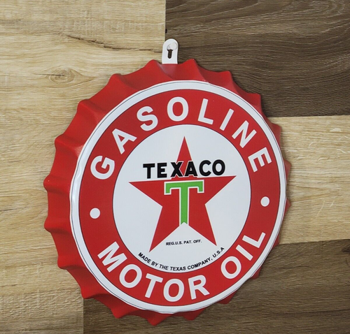 Large Texaco Metal Sign Man cave Wall Decor oil gas vintage Texaco sign ...