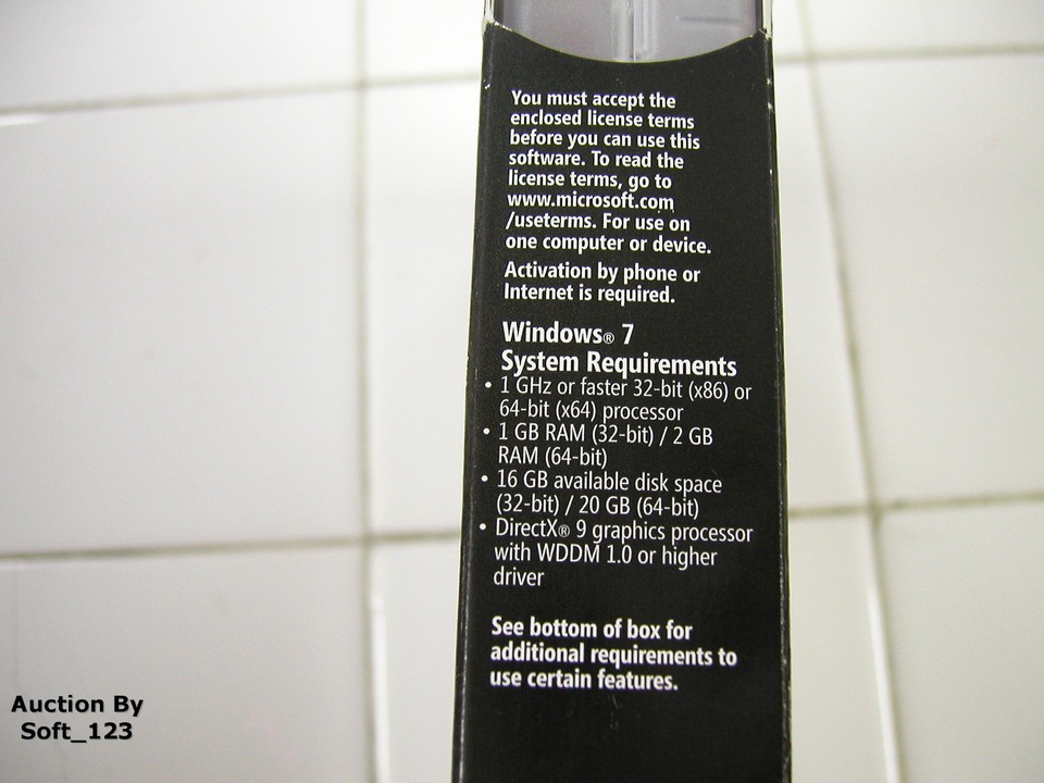 Microsoft Windows 7 Ultimate 32 Bit and 64 Bit DVDs MS WIN Full Retail ...