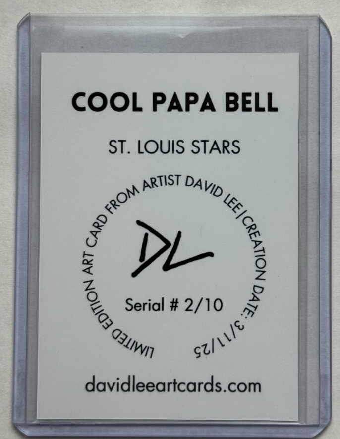 Cool Papa Bell Limited Edition Artist Signed "St. Louis Stars" Trading ...