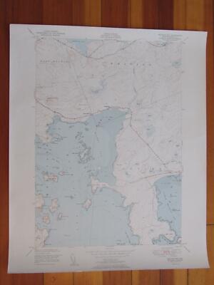 Machias Bay Maine 1951 Original Vintage USGS Topo Map | eBay