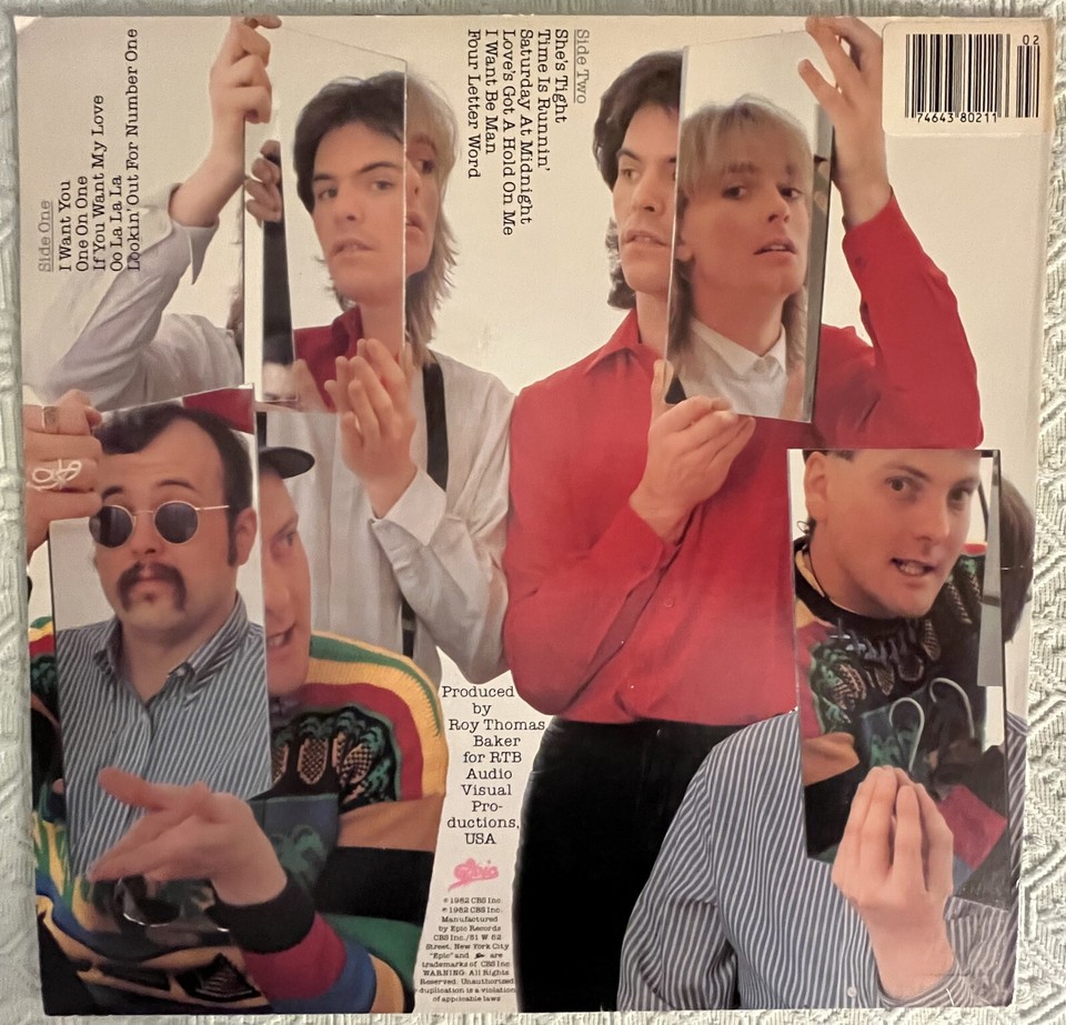 CHEAP TRICK - One on One (1982 US) Epic Records FE 38021 VG+ [FREE ...