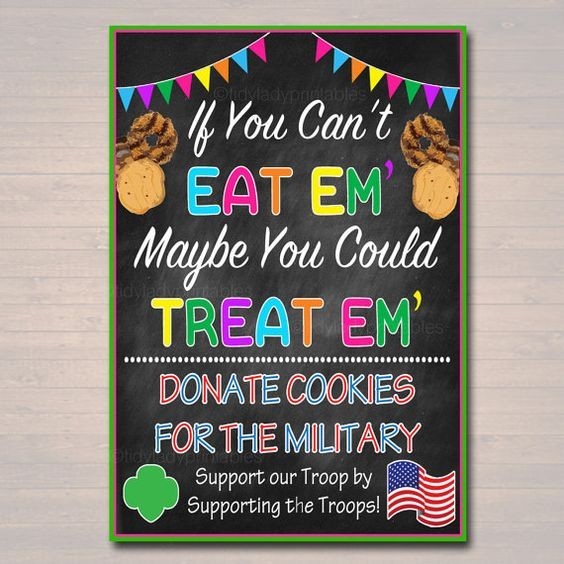 Girl Scout Cookies 2020 4 for $20.00 no Shipping Treat Our Troops ...