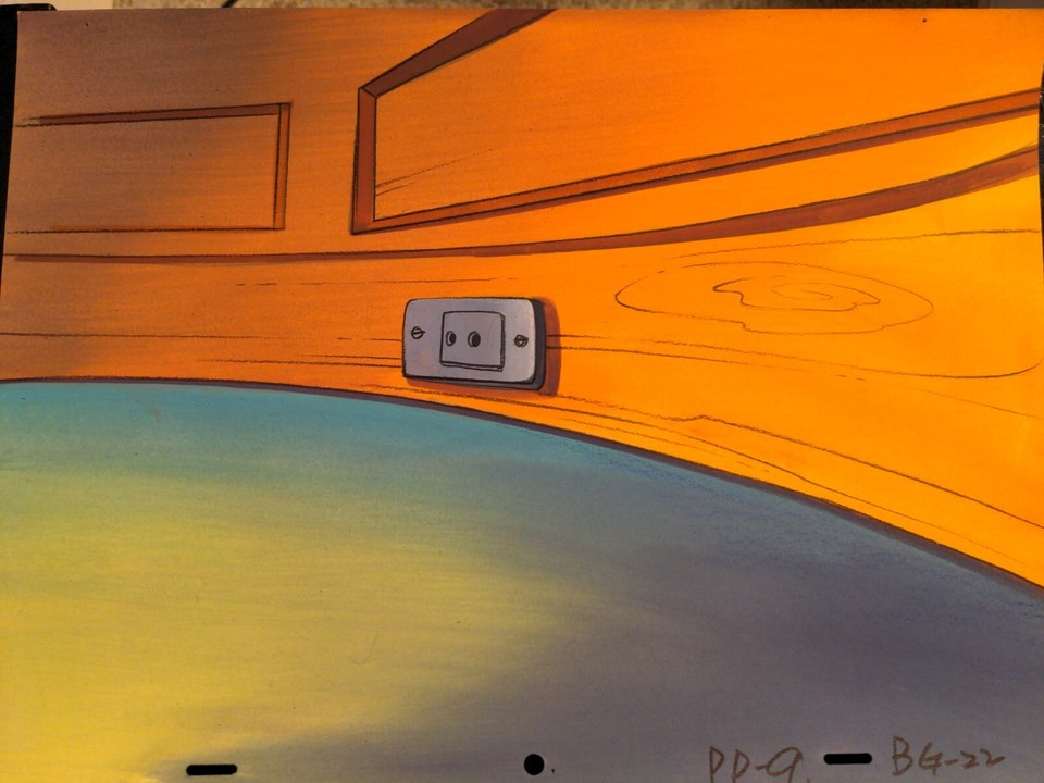 Animation cel BACKGROUND production art cels anime vintage cartoons ...