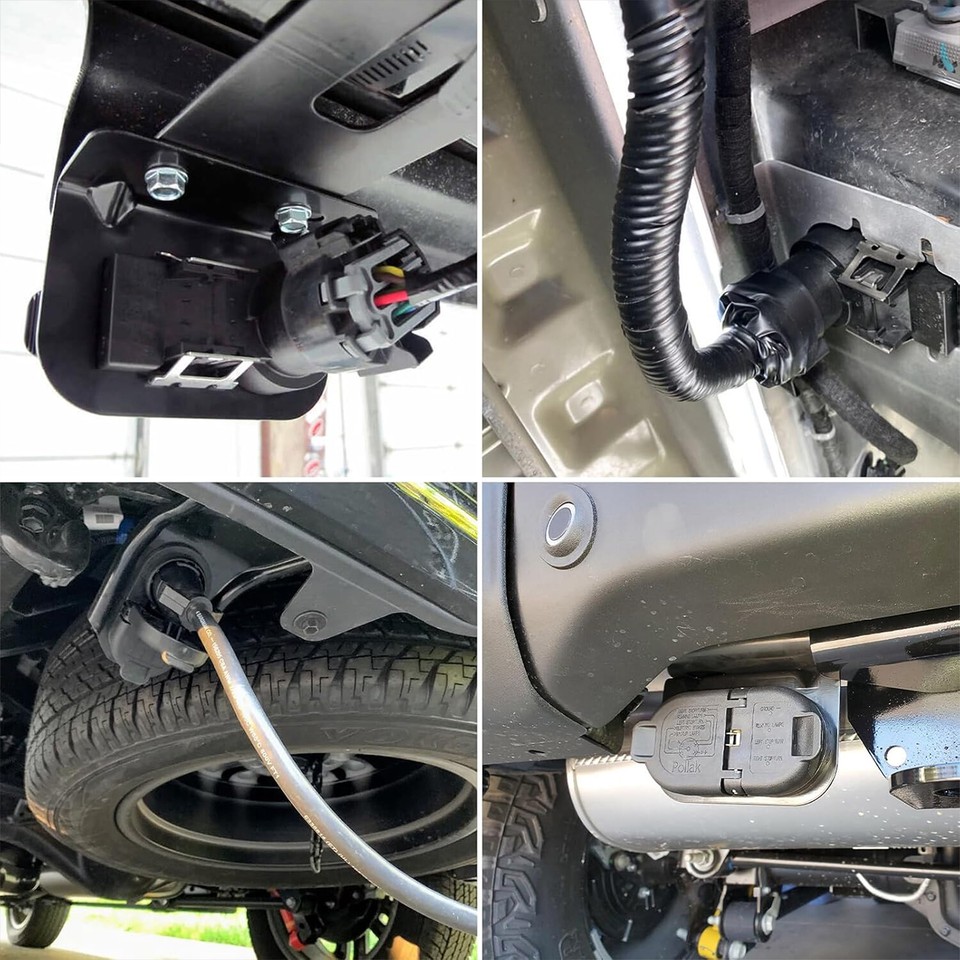 Trailer Tow Rear Bumper Wiring Connector Harness Kit For 2015-2019 Ford ...