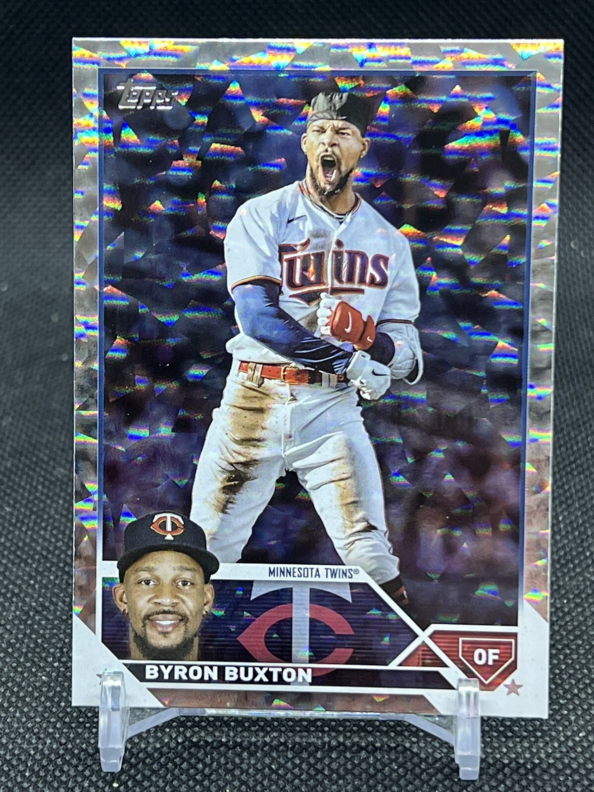 2023 Topps Series 1 Byron Buxton Super Box Silver Foil Board SP #50 ...