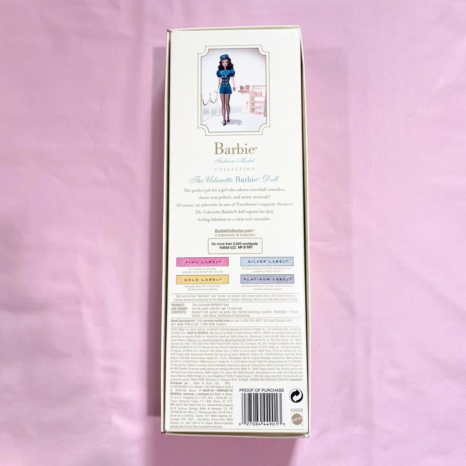 The Usherette Barbie Silkstone | Gold Label Collector Doll | eBay