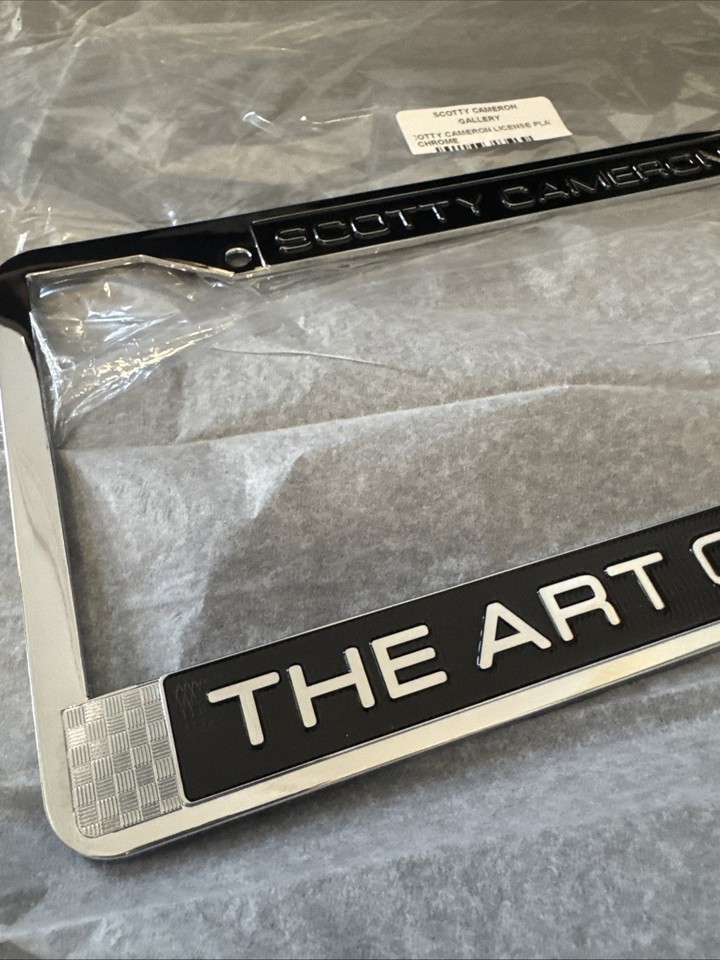 Scotty Cameron Chrome ART OF PUTTING License Plate Frame - Encinitas ...