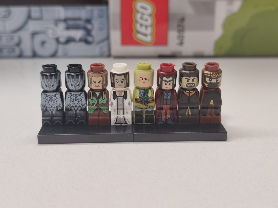 Lot of 8 LOTR Lord of the Rings Custom Lego MICROFIGS MICRO FIGURE Game ...