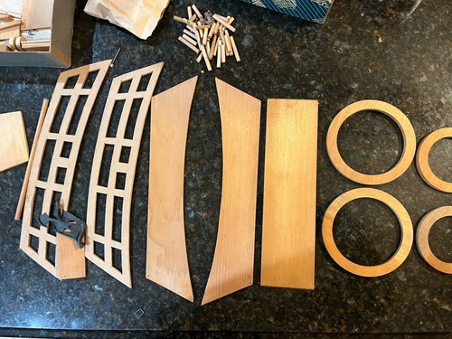 VTG Stagecoach Prairie Schooner Wooden Model 89 , Wood Miniature Ship ...