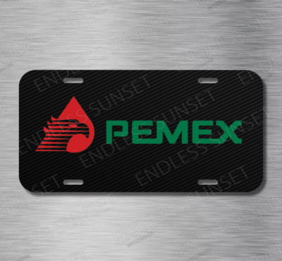 Pemex Hecho En Mexico Petr√≥leos Mexicanos Aztec License Plate Front ...