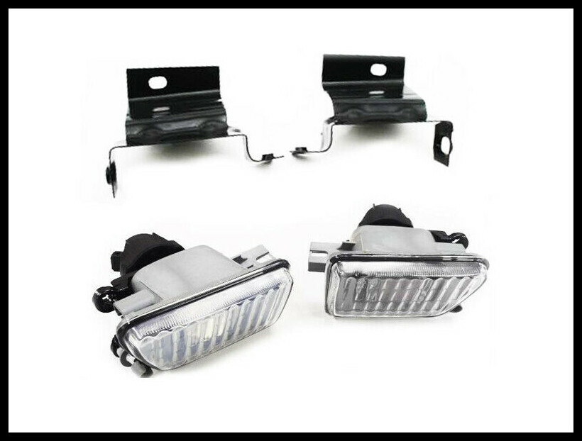 Front Fog Light Clear Glass Lens With Bracket For VW Golf Jetta MK2 Big ...