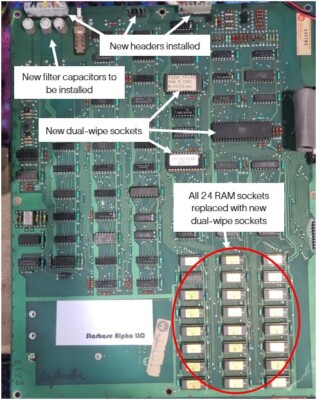 Williams Arcade Coin-op Defender CPU PCB board repair and upgrade ...