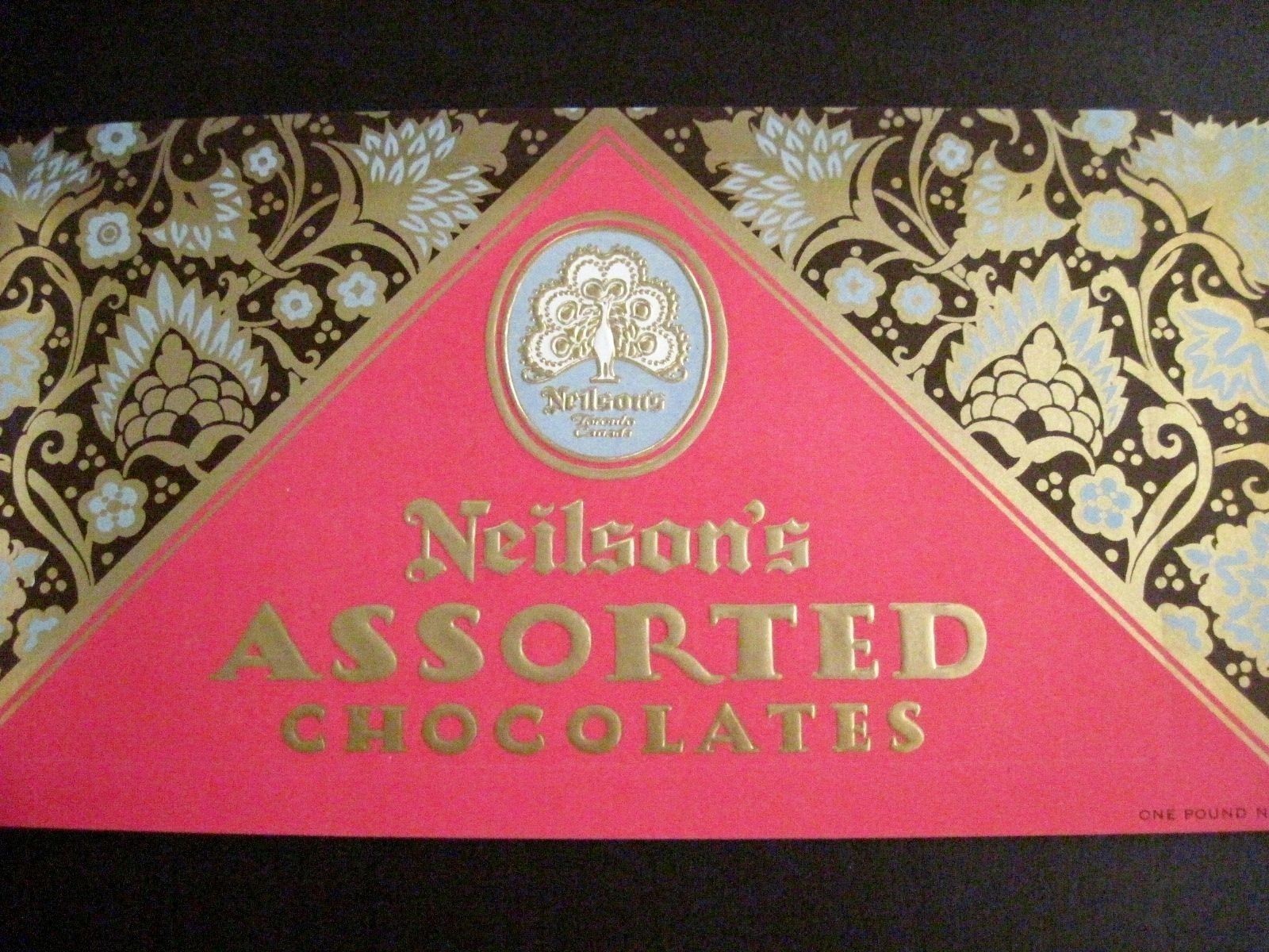 Vintage Art Deco Style Labels for Candy Boxes "Neilson's Assorted ...
