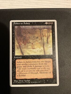 MTG Ashes to Ashes Alternate 4th Fourth Edition magic the gathering NM+ ...
