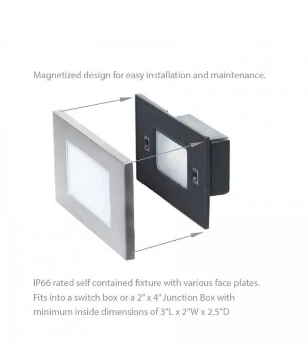 WAC Lighting WL-LED130-C 5"W Horizontal LED Step and Wall Light ...