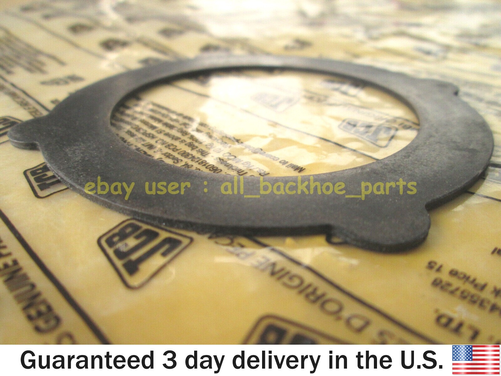 JCB BACKHOE - GENUINE JCB COUNTER PLATE, SET OF 6 PCS. (PART NO. 450/ ...