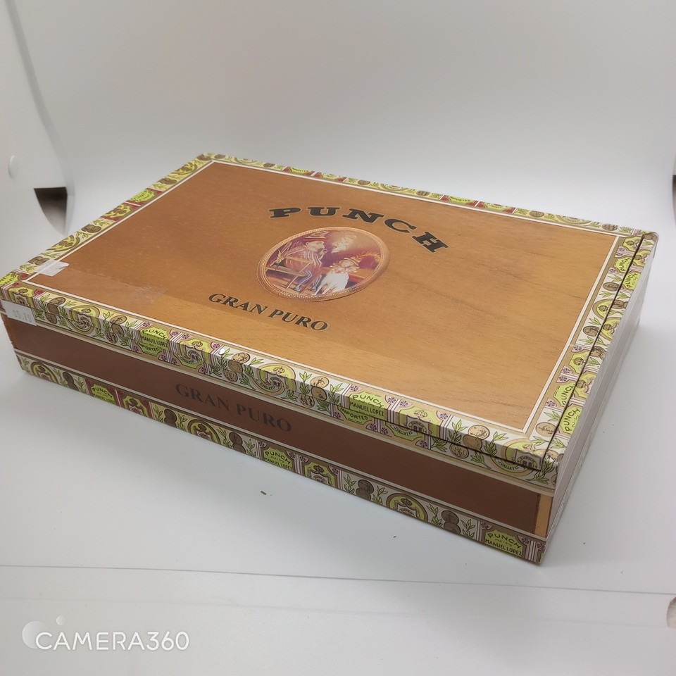 Punch Gran Puro Pico Bonito 25 Cigars Empty Wooden Box Storage Decor | eBay
