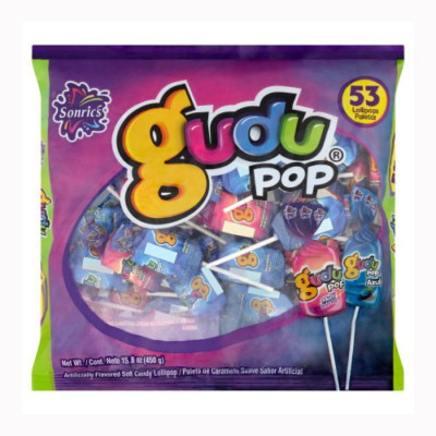 Sonric's Gudu Pop 53-pcs Net Wt 15.8-oz Flavor Mix & Pop Blue ...