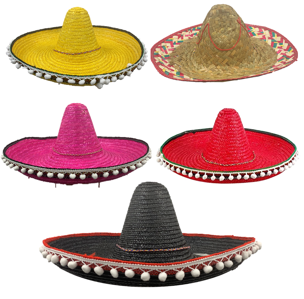 Sombrero Adult Costume Fashion Bamboo Weaving Sombrero Hat Festival