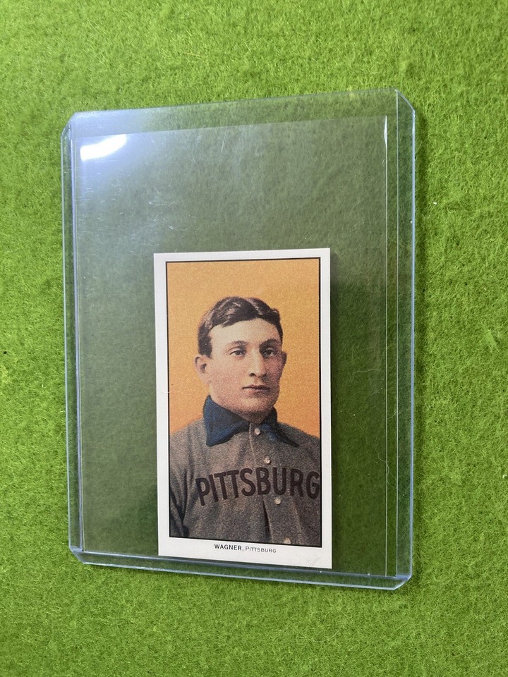 Honus Wagner T-206 REPRINT ROOKIE BASEBALL CARD JERSEY #33 PIRATES 1995 ...
