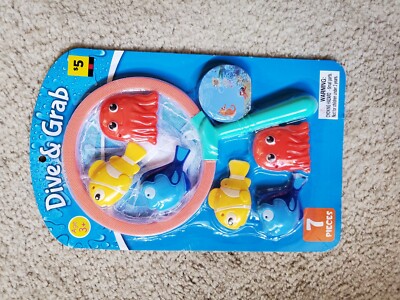 Dive & Grab Fish Pool Game Age 3+ Includes 7 pieces | eBay