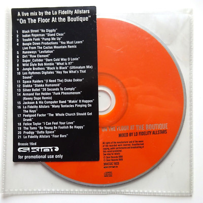 THE LO FIDELITY ALLSTARS : ON THE FLOOR AT THE BOUTIQUE ♦ CD ALBUM ...