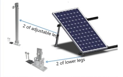 Adjustable Solar Panel Tilt Mount Mount Brackets for Boat, and any Flat ...