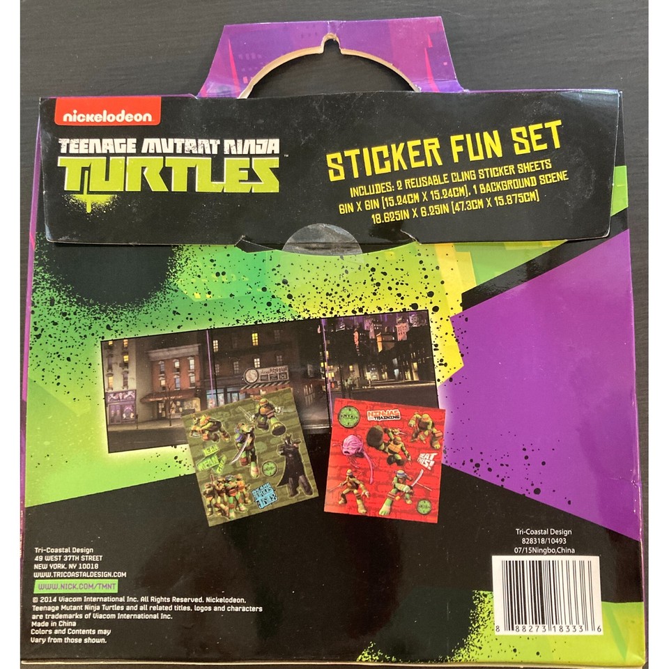 Nickelodeon Teenage Mutant Ninja Turtles Sticker Fun Set Reusable ...