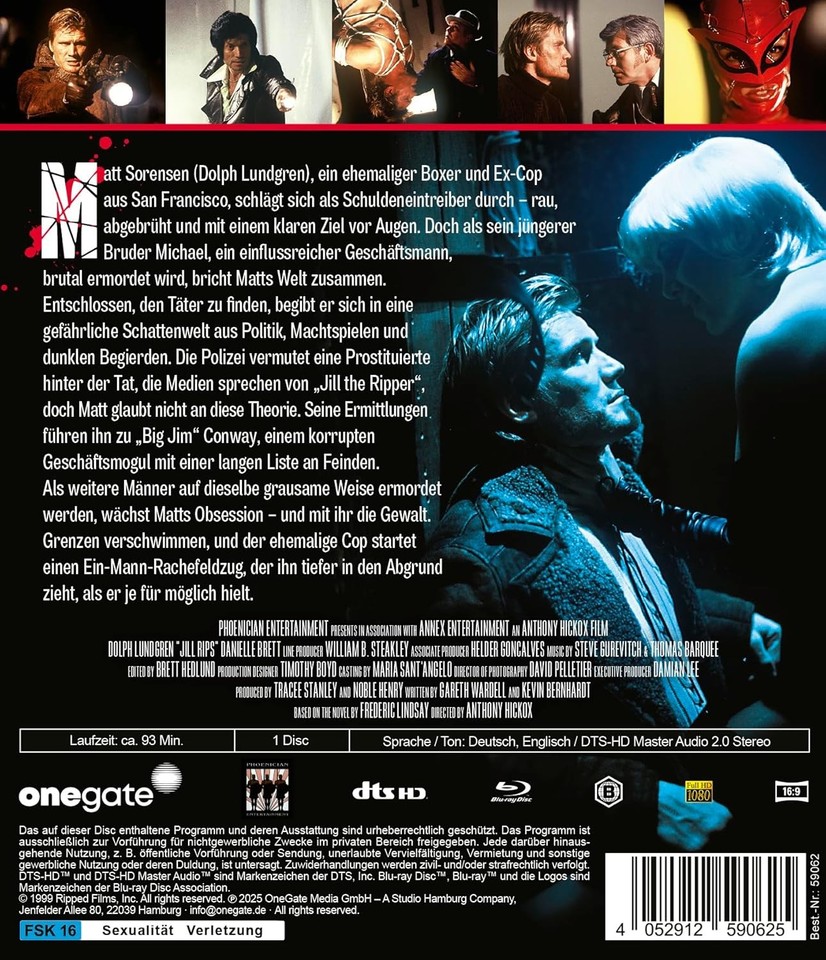 Jill Rips (Blu-ray) Anthony Hickox Dolph Lundgren Danielle Brett ...