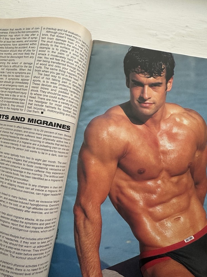 Men's Workout Magazine ERIC FOX on cover and speedo clad Gabe Kapler | eBay