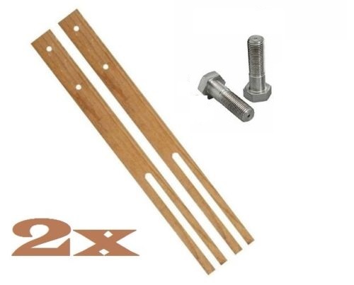 2 x Headboard Legs Struts Slotted Pre-Drilled Good Quality 61cm Long ...