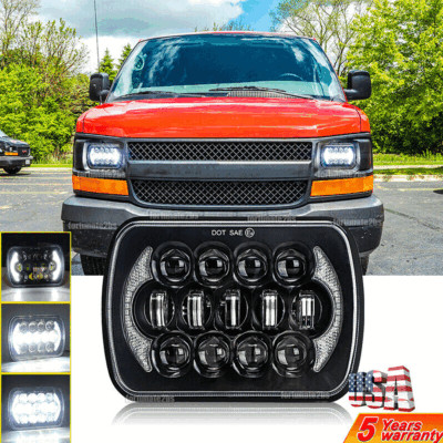 For Chevrolet Express 1500 2500 3500 Astro Cargo Van G10 7x6" Halo LED ...