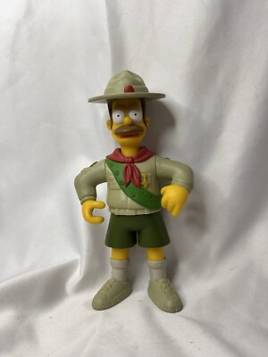 The Simpsons SCOUT LEADER FLANDERS World of Springfield Playmates | eBay