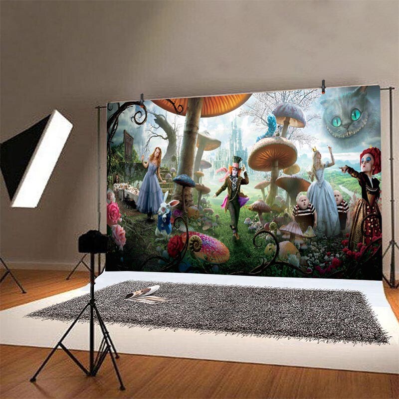Alice In Wonderland Backdrops Wonderland Keyhole Printed Backdrop