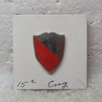Vintage US Army 15th ENGINEER BATTALION Pin DI DUI Crest NS Meyer ...